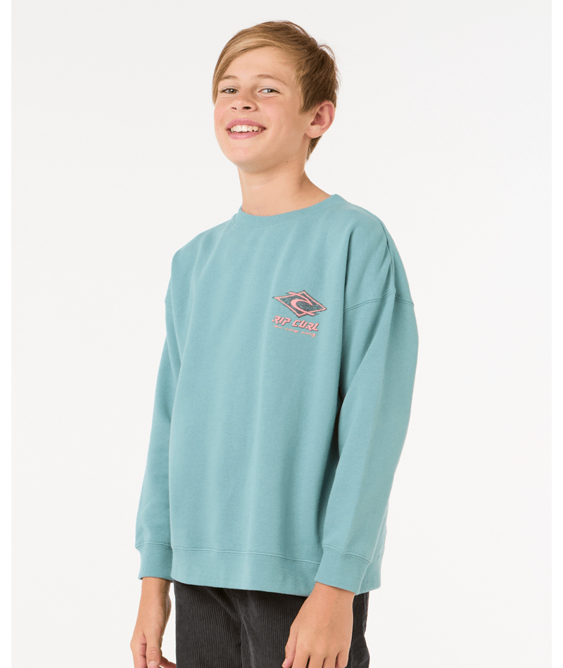 BOYS RAW ENERGY CREW - BLUE LAGOON – Mount Surf Shop
