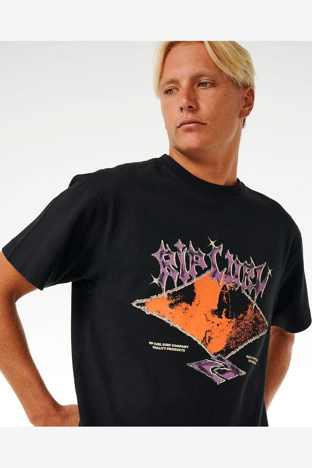 QSP METAL CORE TEE - BLACK – Mount Surf Shop