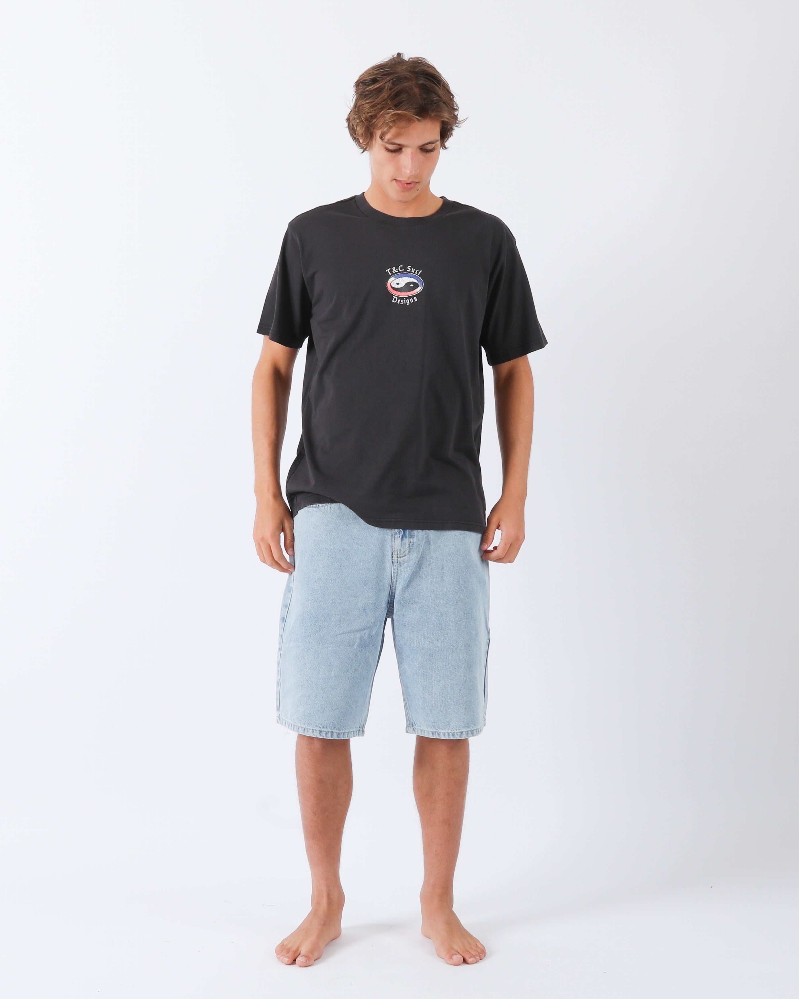 T&C THRIFT DENIM SHORT - BLEACHED BLUE – Mount Surf Shop