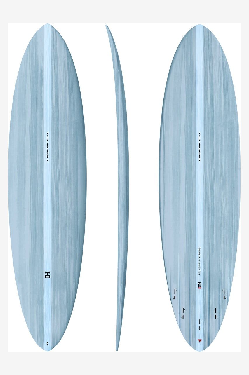TOLHURST X HI MID 6 - THUNDERBOLT RED - LIGHT BLUE - 7'0 – Mount Surf Shop