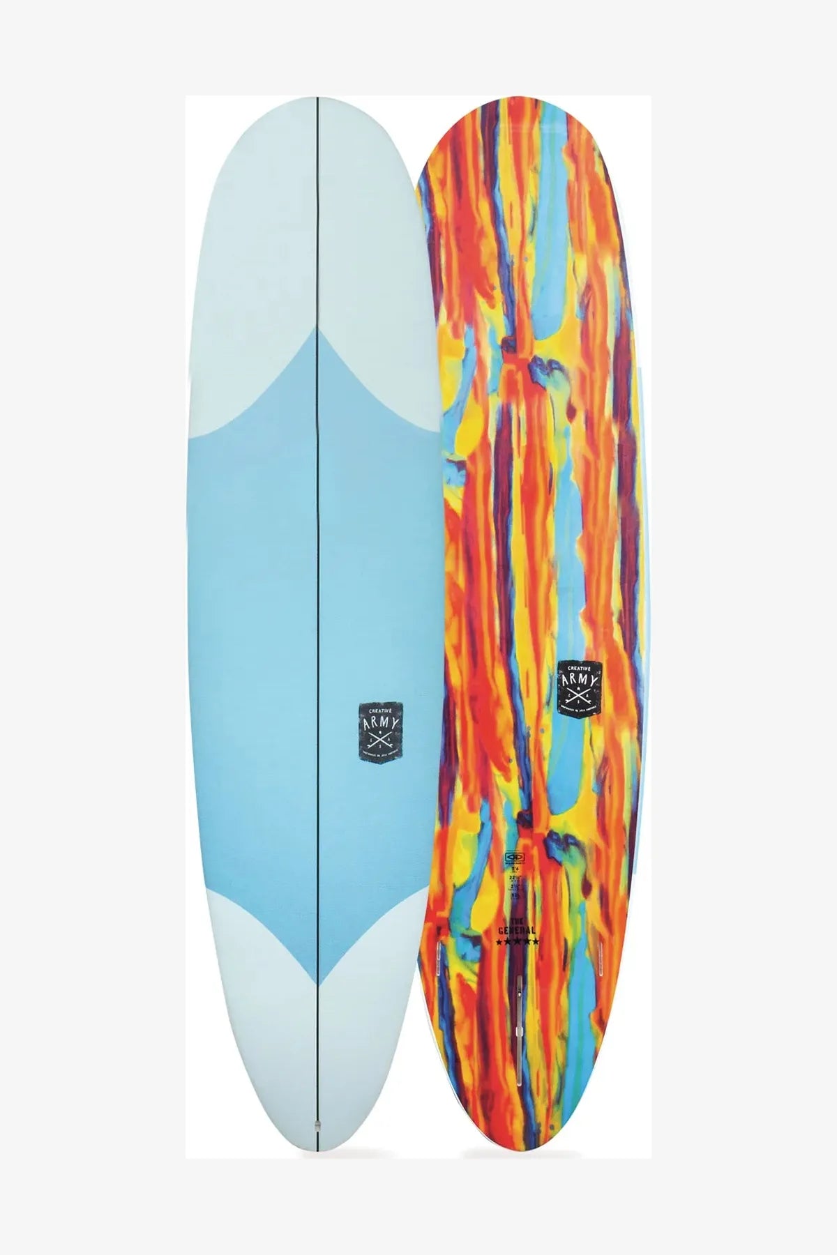 CREATIVE ARMY THE GENERAL 9'0" SOFT TOP - MULTI COLOURED – Mount Surf Shop